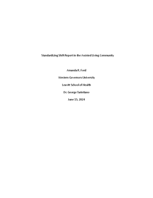 D156 HIP Paper Template - Implementation of bedside reporting to reduce ...