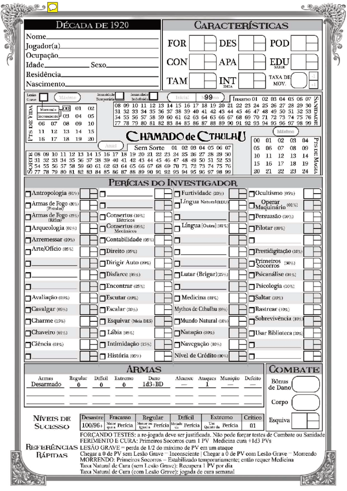 Ficha cthulhu 69 - popoopoopopopopo - Gestão de Custos e Tributos nos ...