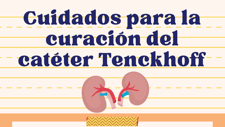 Cuidados de catéter Tenckoff - La curación del catéter Tenckhoff es ...