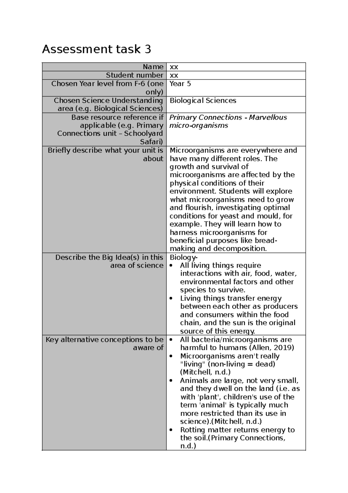Year 5 Science Lesson Sequence: Exploring Microorganisms and Their ...