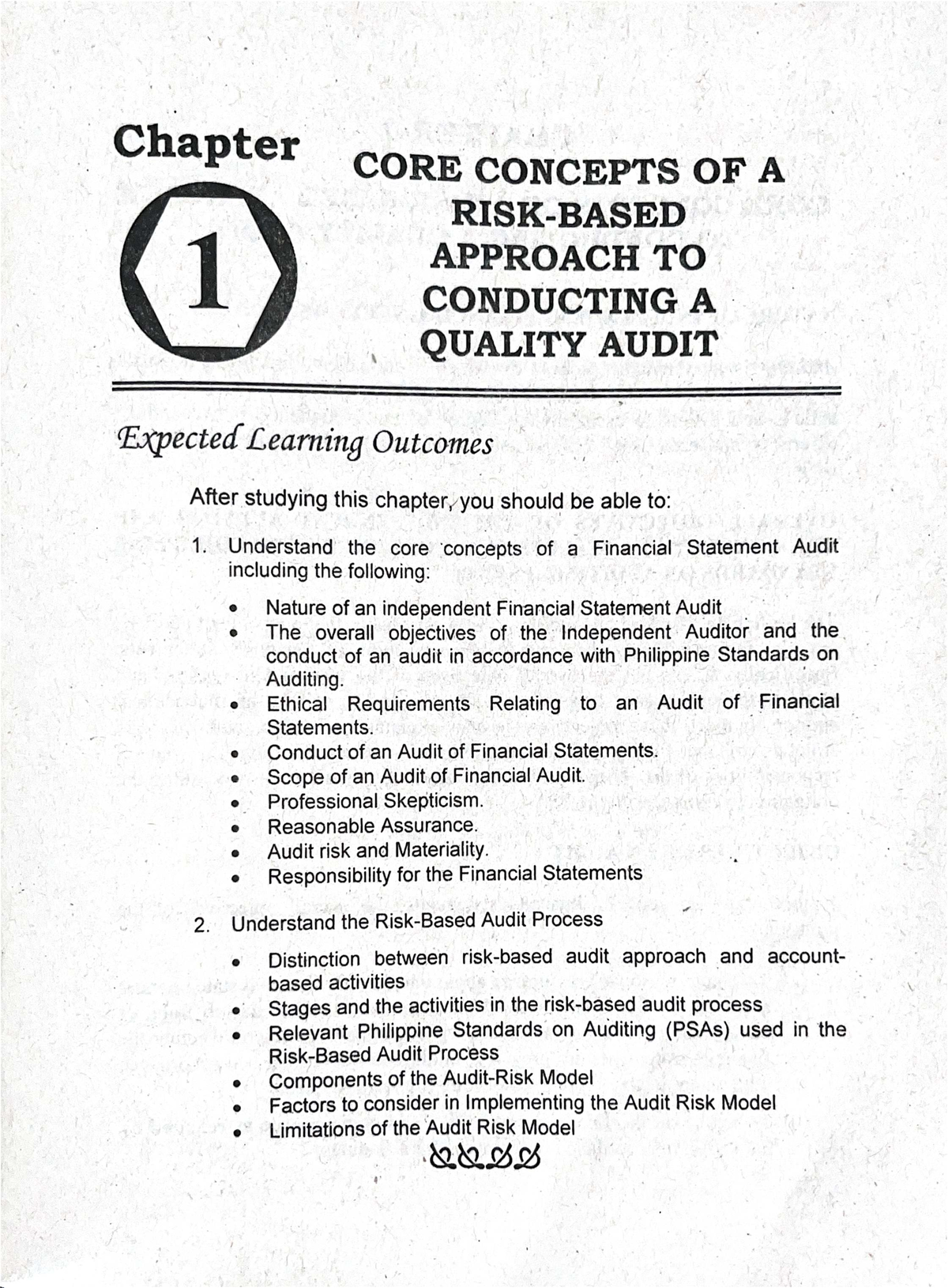 Chapter 1 - Core Concepts in Conducting a Quality Audit (PSA 220) - Studocu