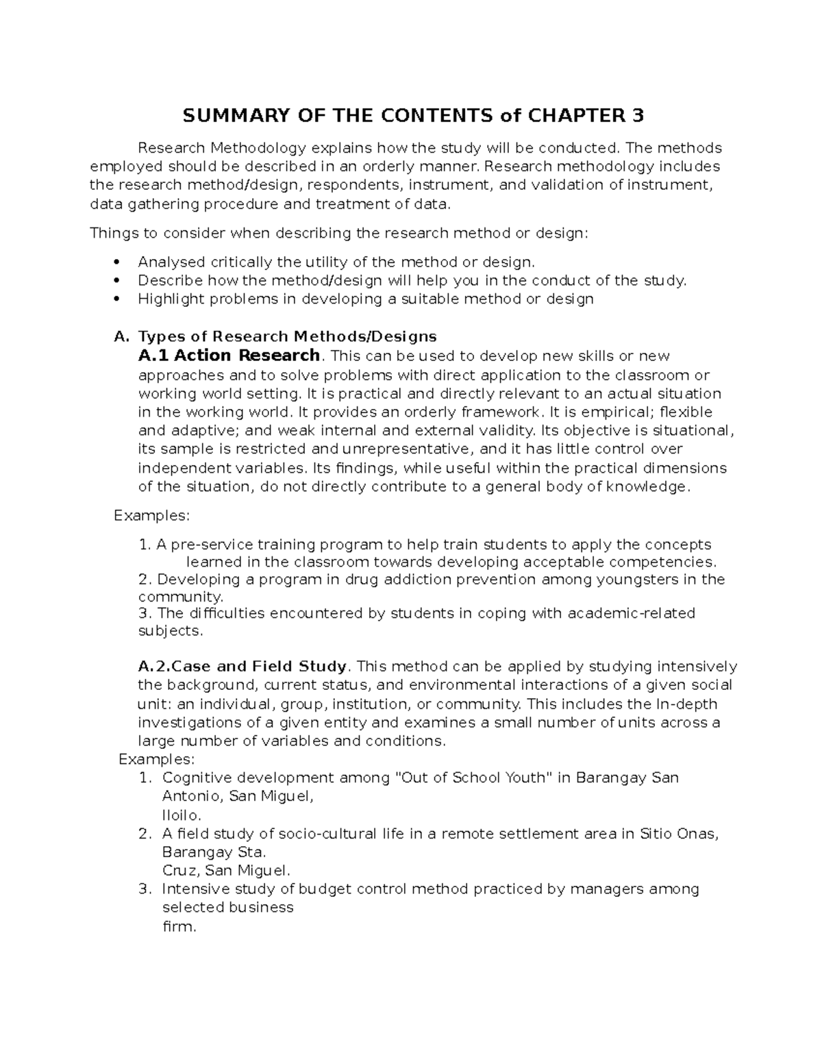 Research Methodology Overview: Key Concepts & Types Explained (Chapter 3) - Studocu