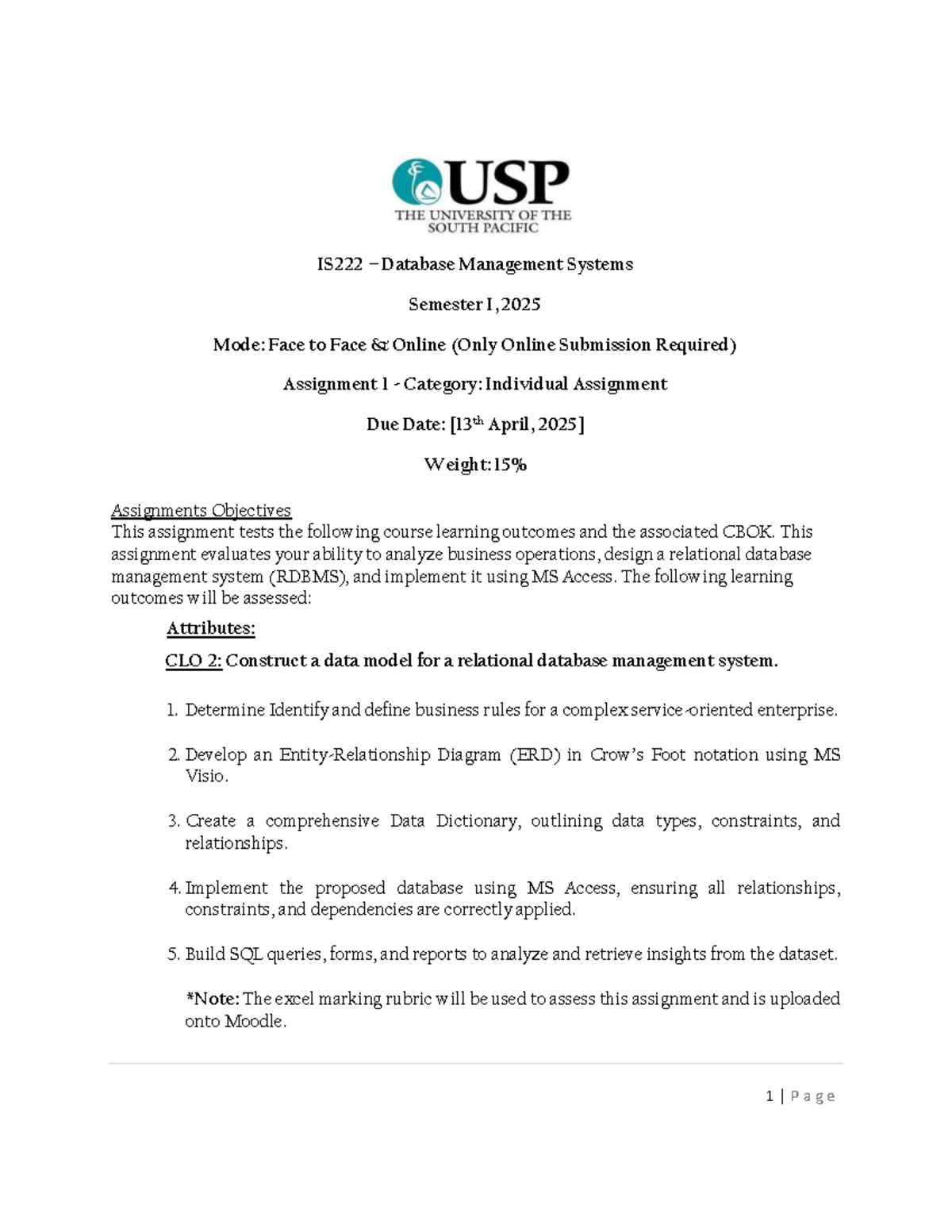 IS222 Database Management Systems Assignment 1 - SuvaTech Solutions - Studocu