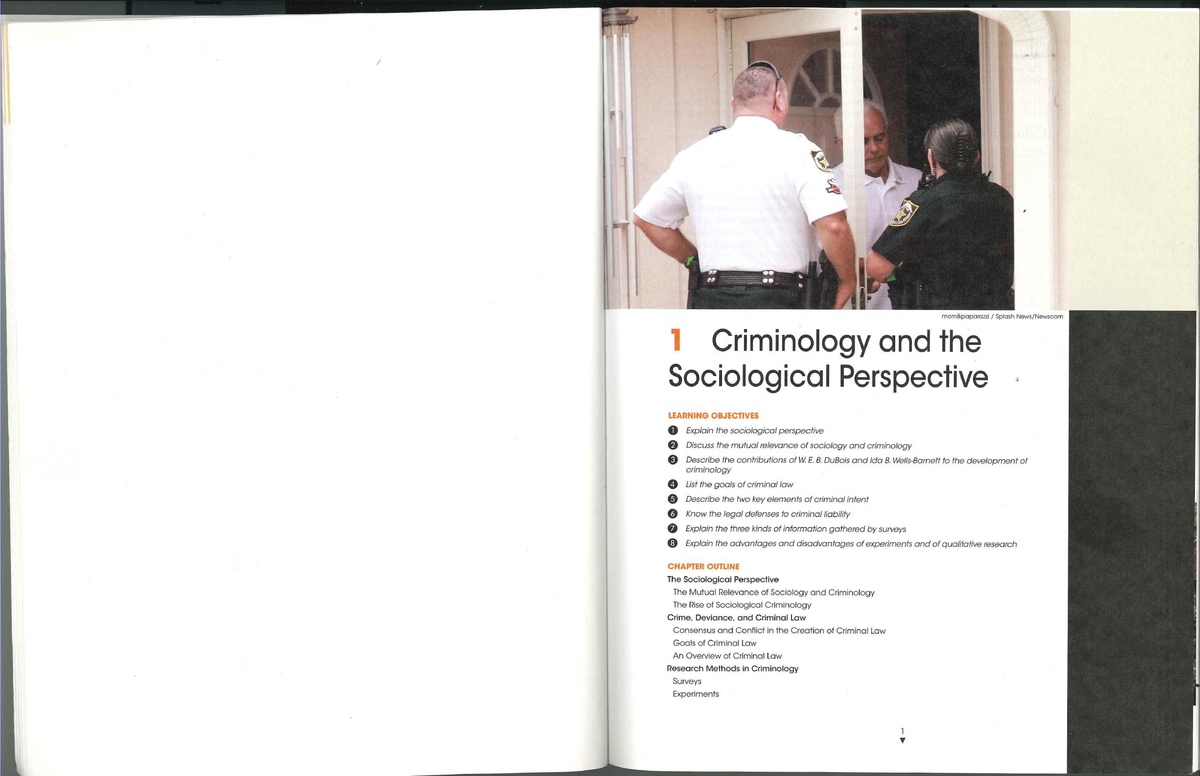 Criminology and the Sociological Perspective: Key Concepts & Terms ...