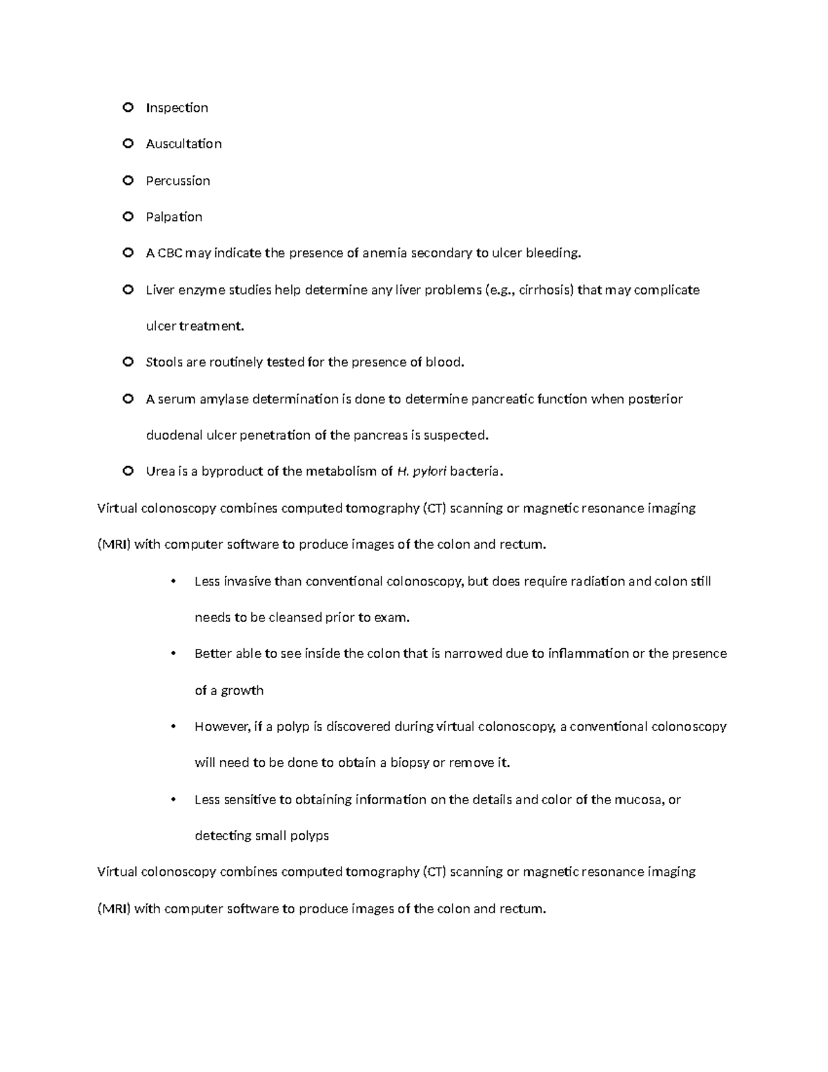 GI - Exam 4: Comprehensive Overview of GERD, Ulcers, and Diagnostic ...