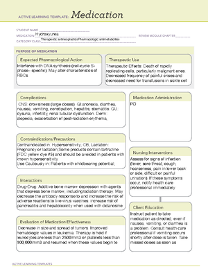 Active Learning Template Levothyroxine - ACTIVE LEARNING TEMPLATES ...