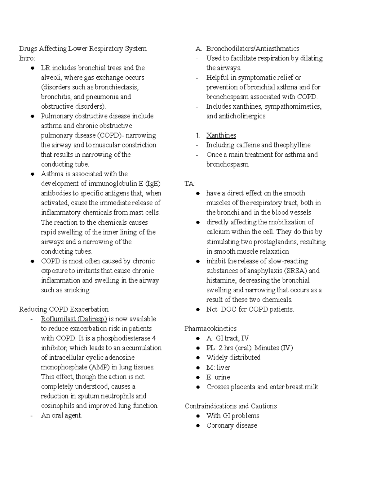 Drugs Affecting Lower Respiratory System: Overview and Key Treatments ...