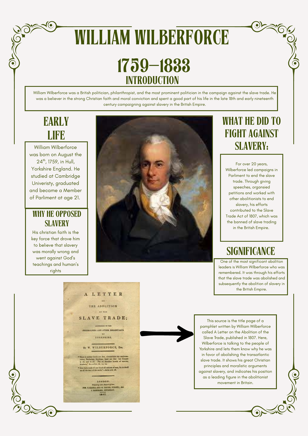 WILBERFORCE AND THE ABOLITION OF SLAVERY: A STUDY POSTER - Studocu