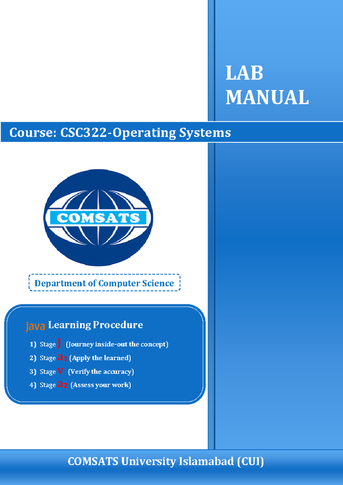 Operating System -Lab-Manual (Final Print) - 1 LAB MANUAL Course ...