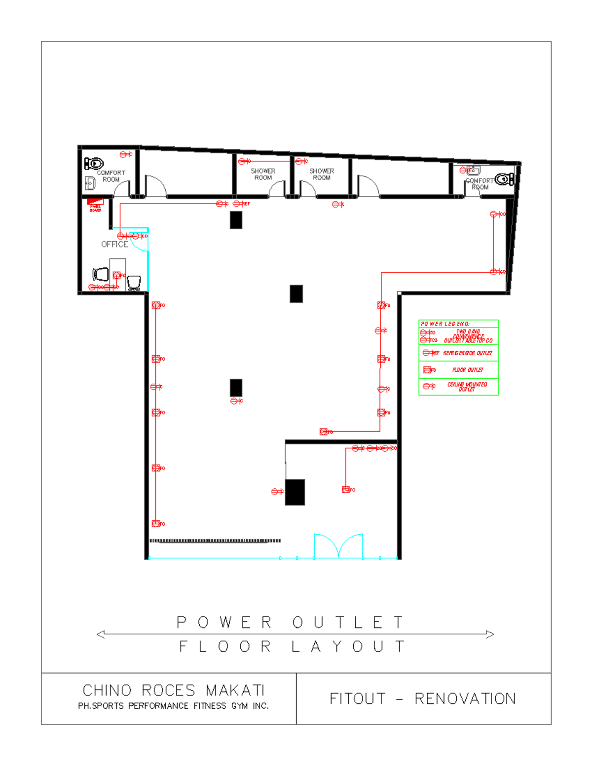 Outlet Layout - Draft - BS Architecture - TWO GANG CONVENIENCE OUTLET ...
