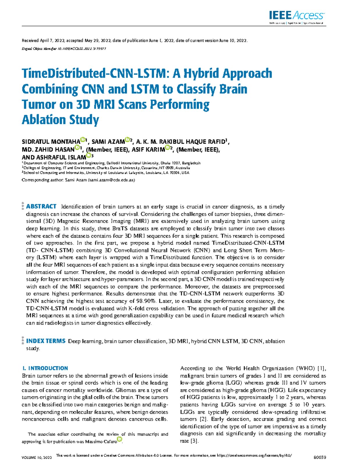 Time Distributed-CNN-LSTM A Hybrid Approach Combining CNN and LSTM to ...