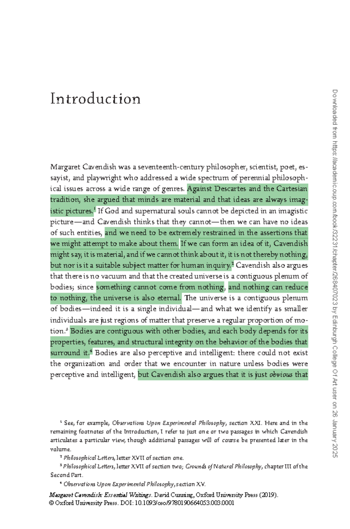 Essential Writings - Introduction - Introduction Margaret Cavendish was a seventeenth-century ...