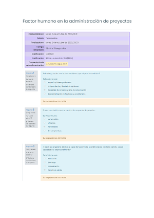 Examen segundo parcial (Segunda vuelta) factor humano en la administracion de proyectos - Factor ...
