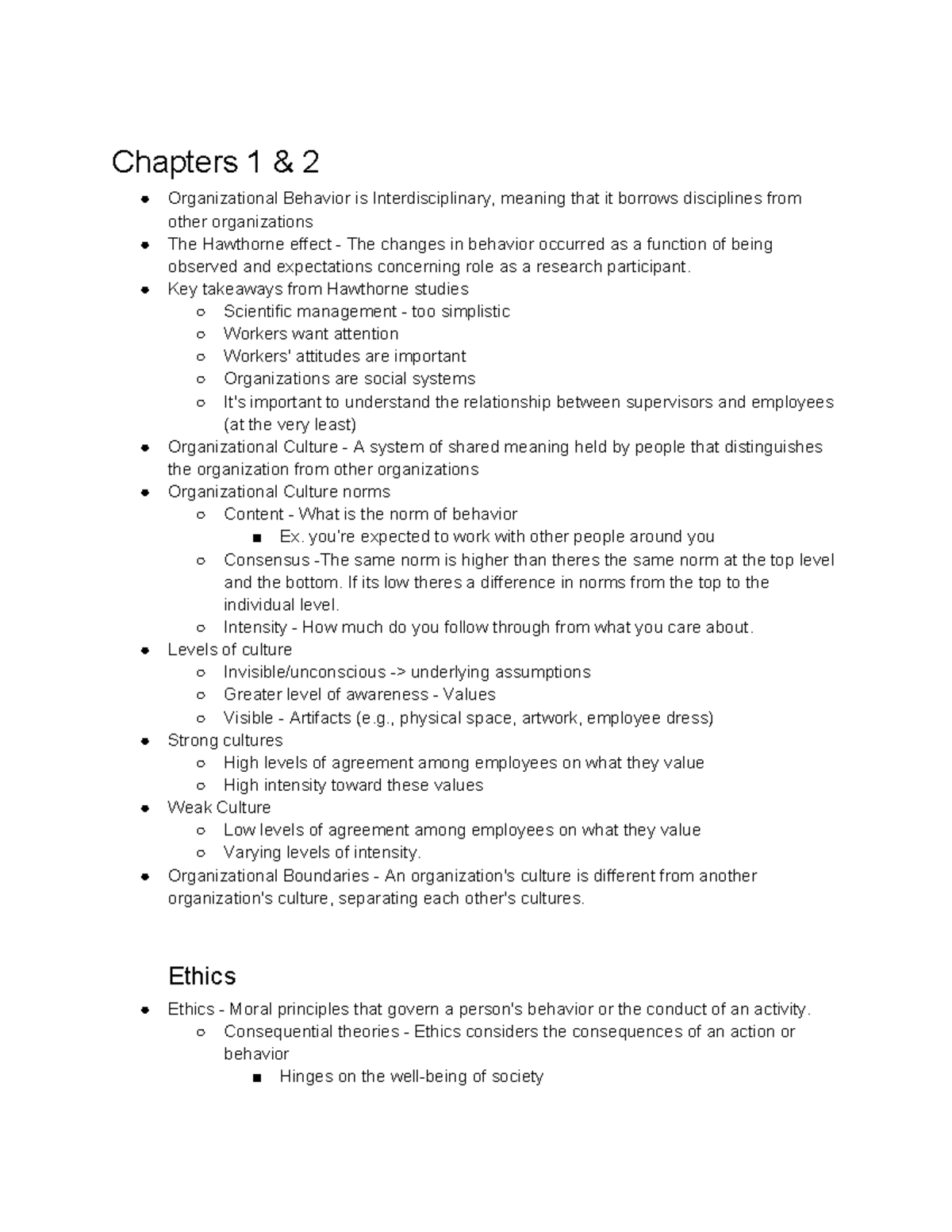 Organizational Behavior Theories & Principles: Concepts and Applications (OB - Studocu