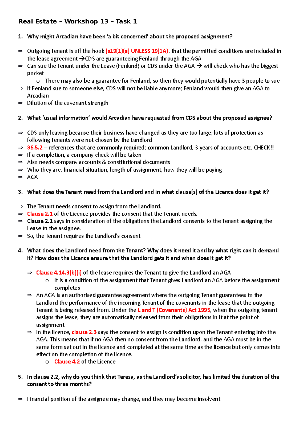 Real Estate – Workshop 13 – Task 1: Assignment Concerns & Requirements ...