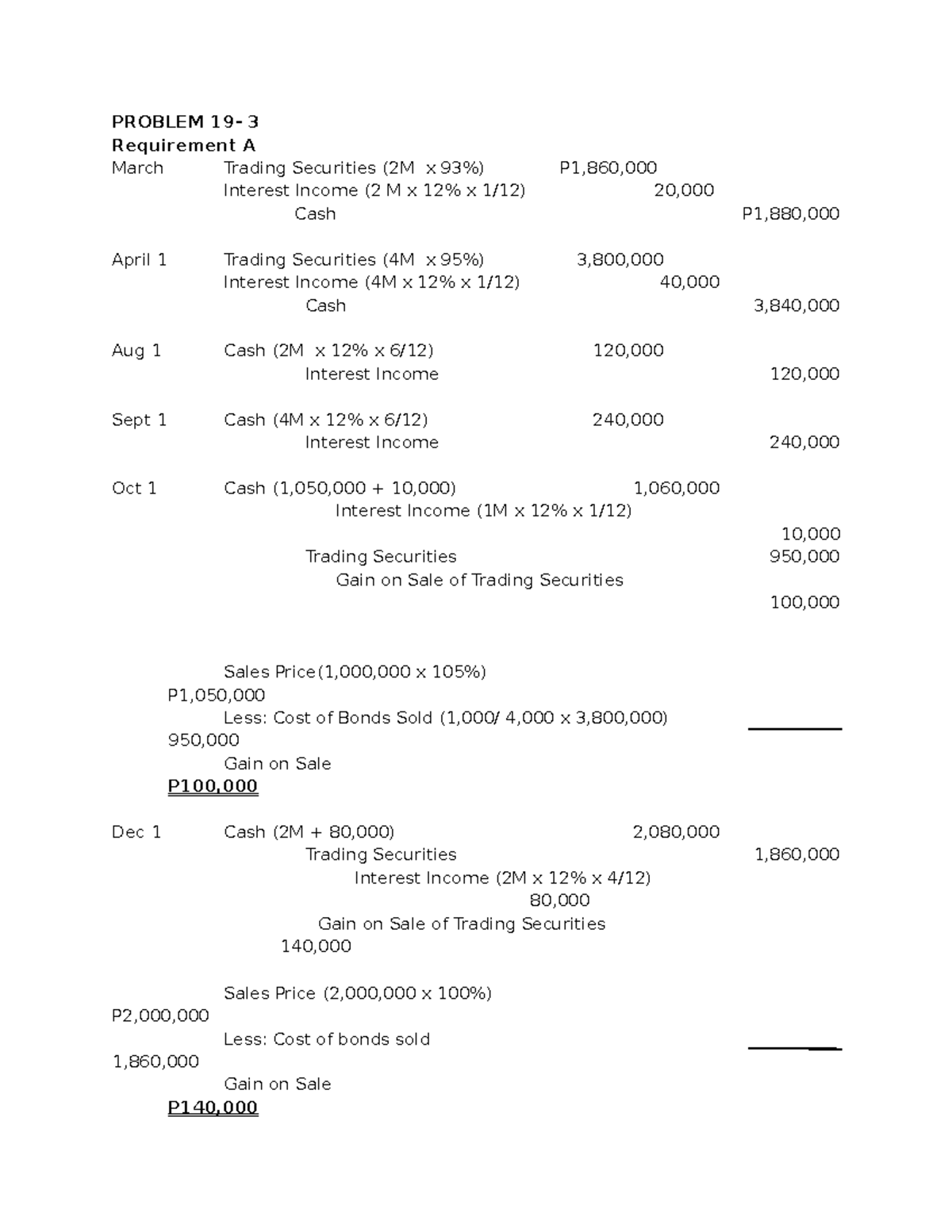 Intermediate Accounting 1 Assignment on Topics Ch19-20 Analysis - Studocu