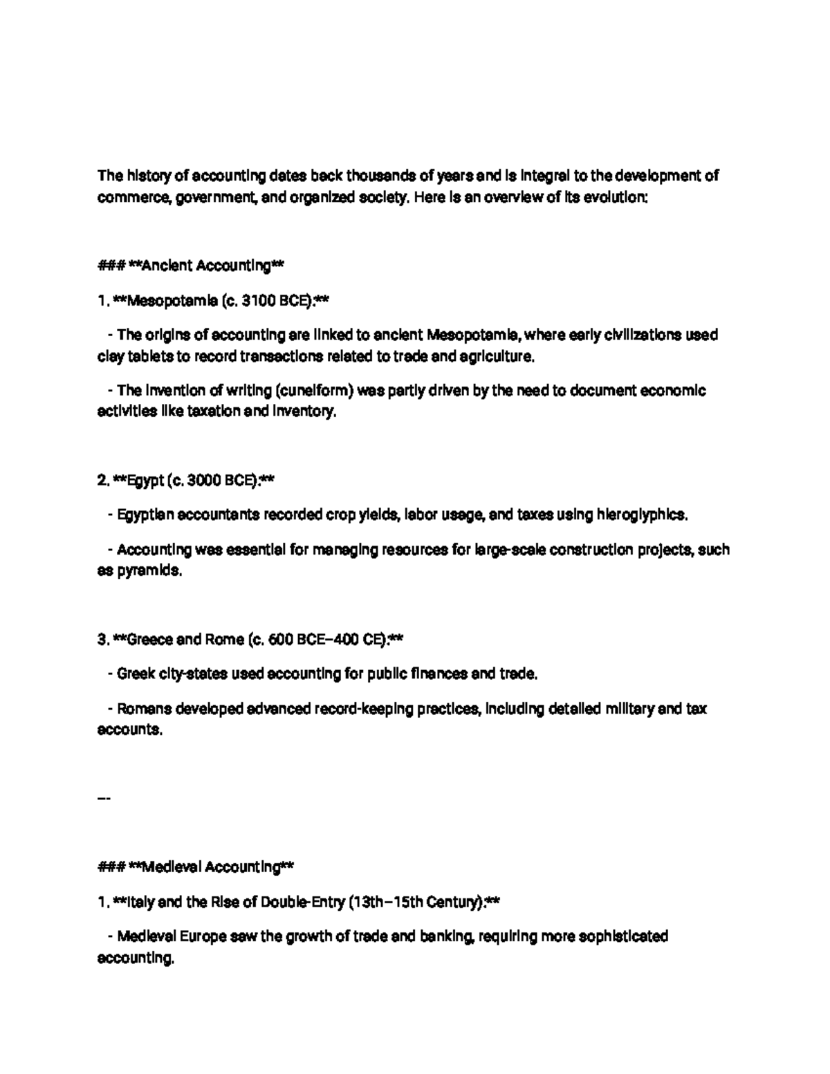 The history of accounting - Here is an overview of its evolution ...