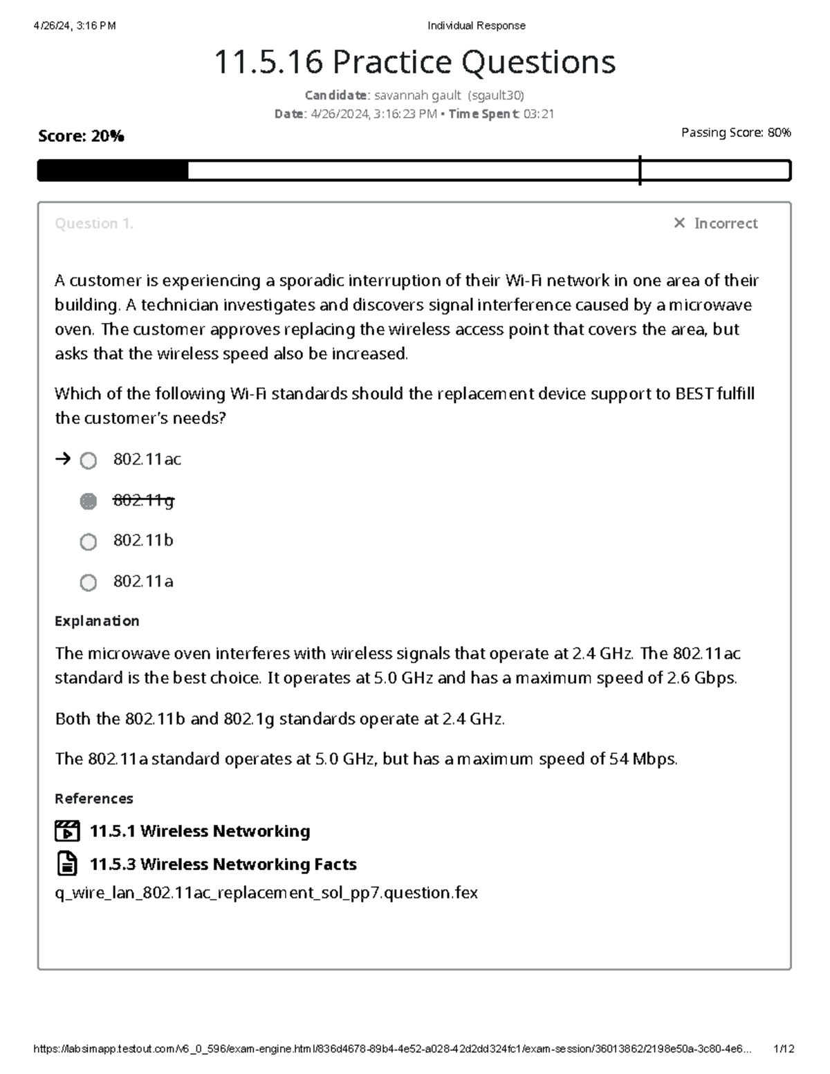 11.5 CompTIA Practice Questions on Wireless Networking and Security ...