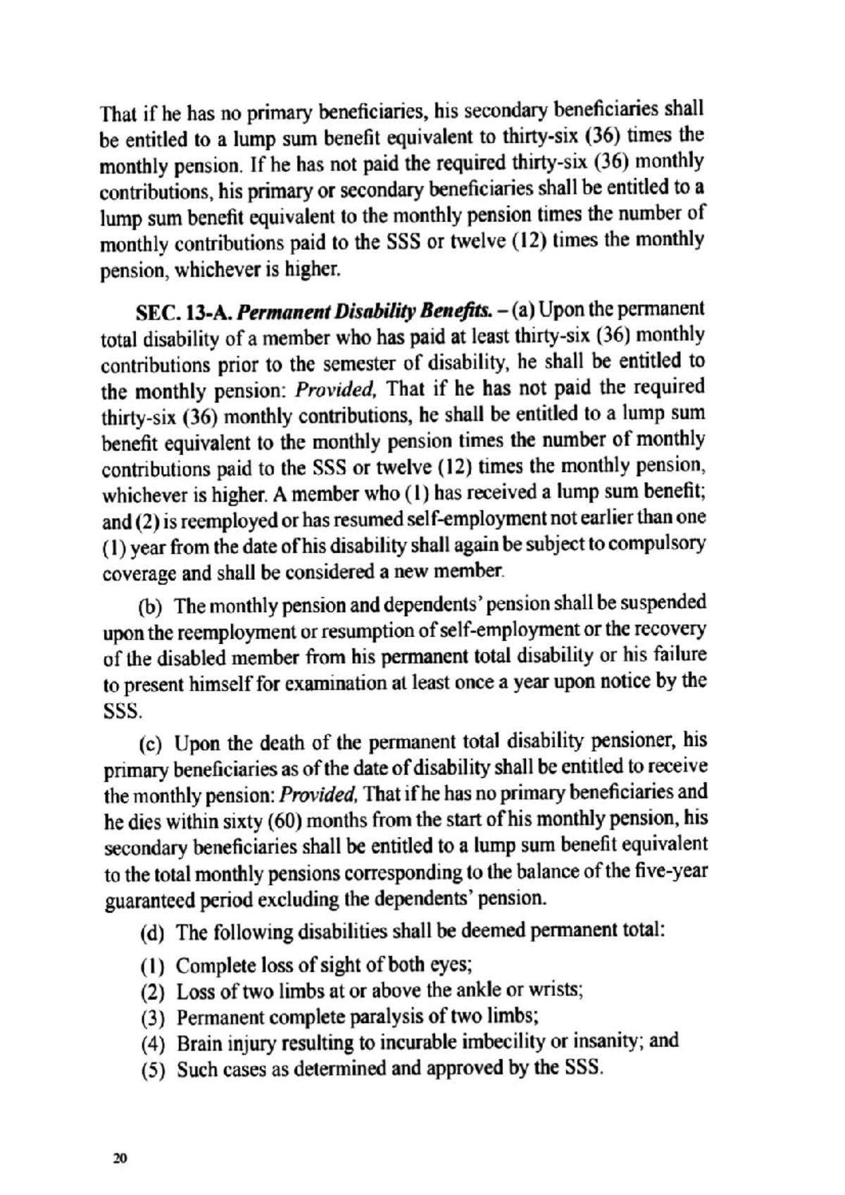 SSS Permanent Disability Benefits Overview and Guidelines - Studocu