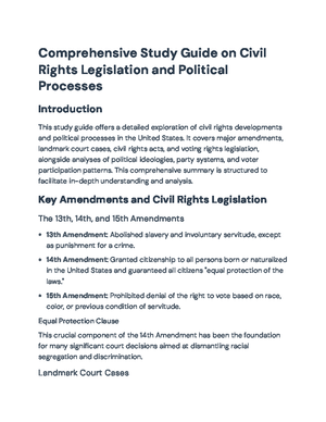 Comprehensive Guide to U.S. Civil Liberties & Landmark Court Cases ...