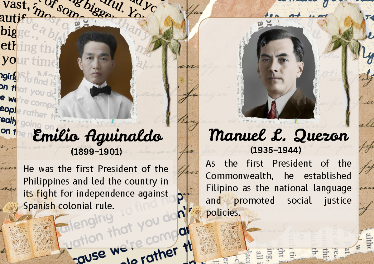 President of the Philippines - Emilio Aguinaldo (1899–1901) He was the ...