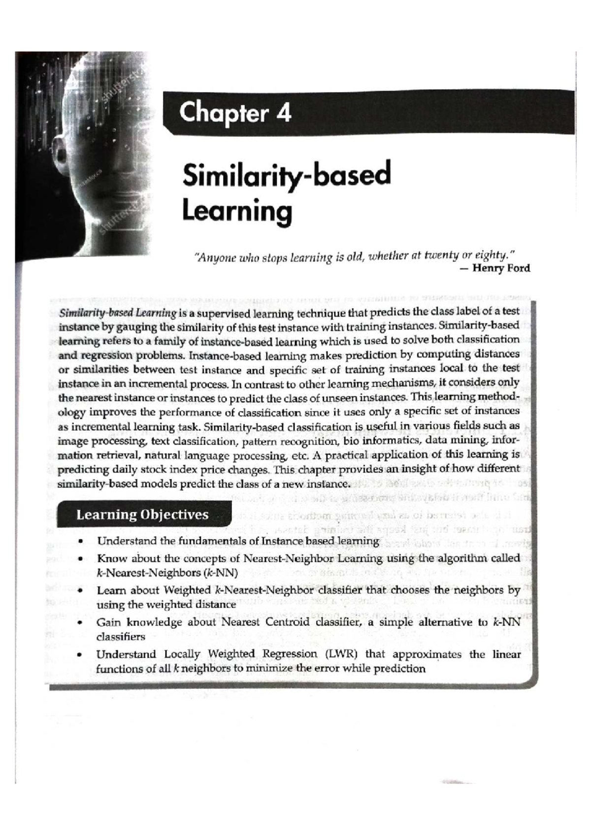 Chapter 4: Instance-Based Learning Techniques in Machine Learning - Studocu