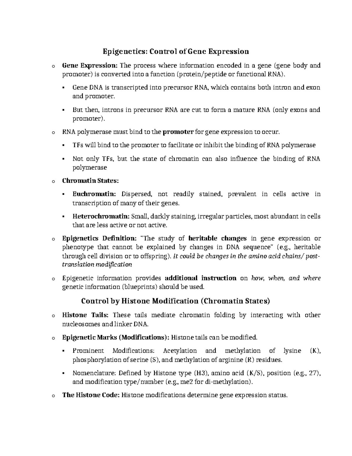 Epigenetics and DNA Repair Mechanisms: A Comprehensive Overview - Studocu
