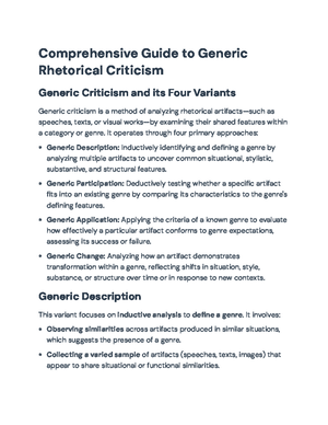 Rhetoric & Narrative Method Analysis: English 3060 Criticism Chart ...