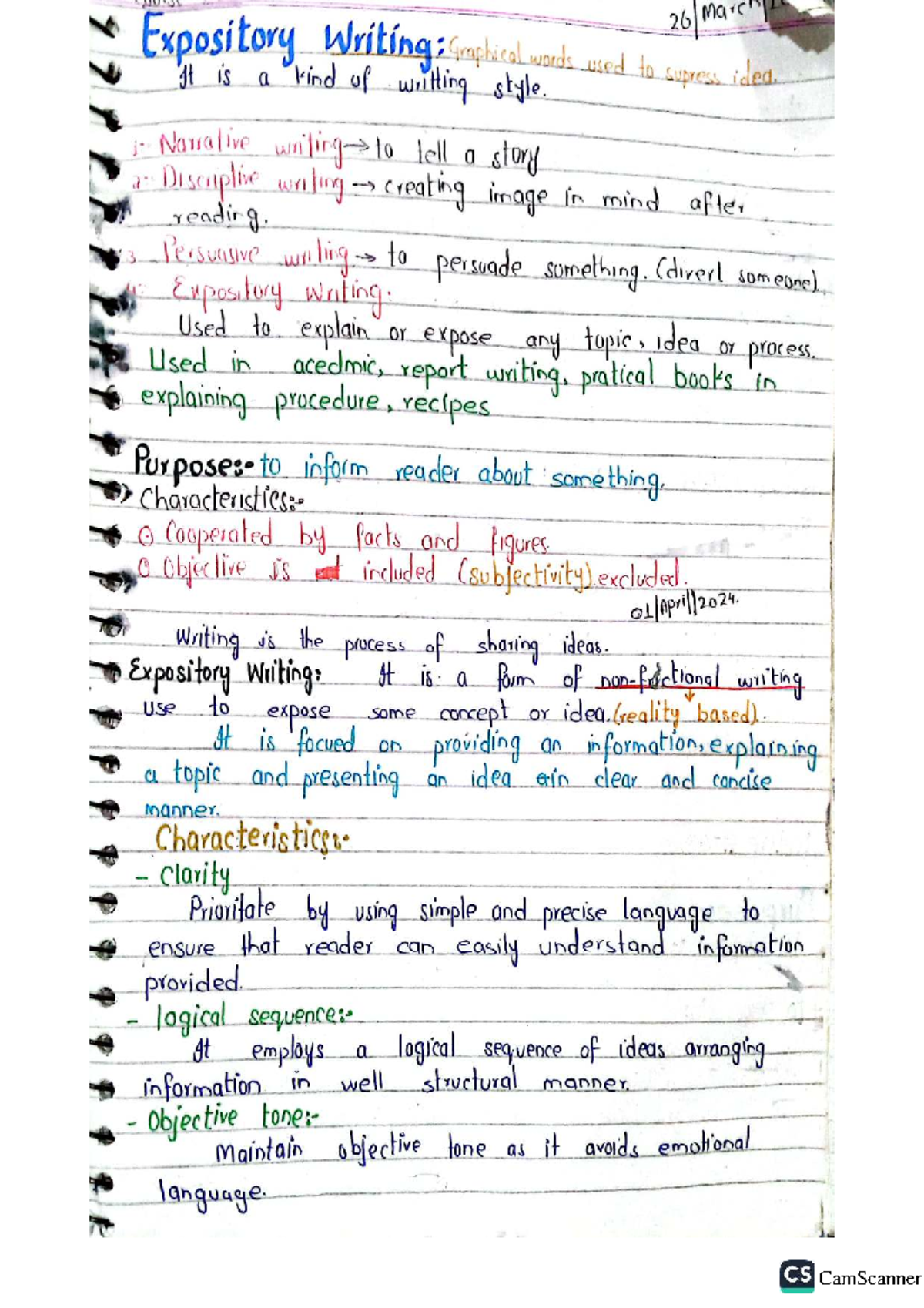 Expository Writing: Understanding Styles and Techniques (ENG 101) - Studocu