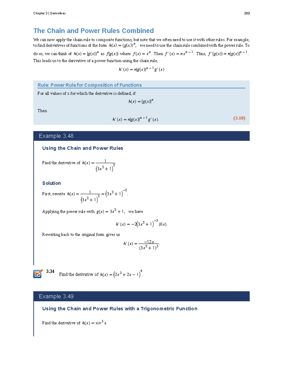 Chapter 3: Derivatives - Chain & Power Rules Combined (Calc 1) - Studocu