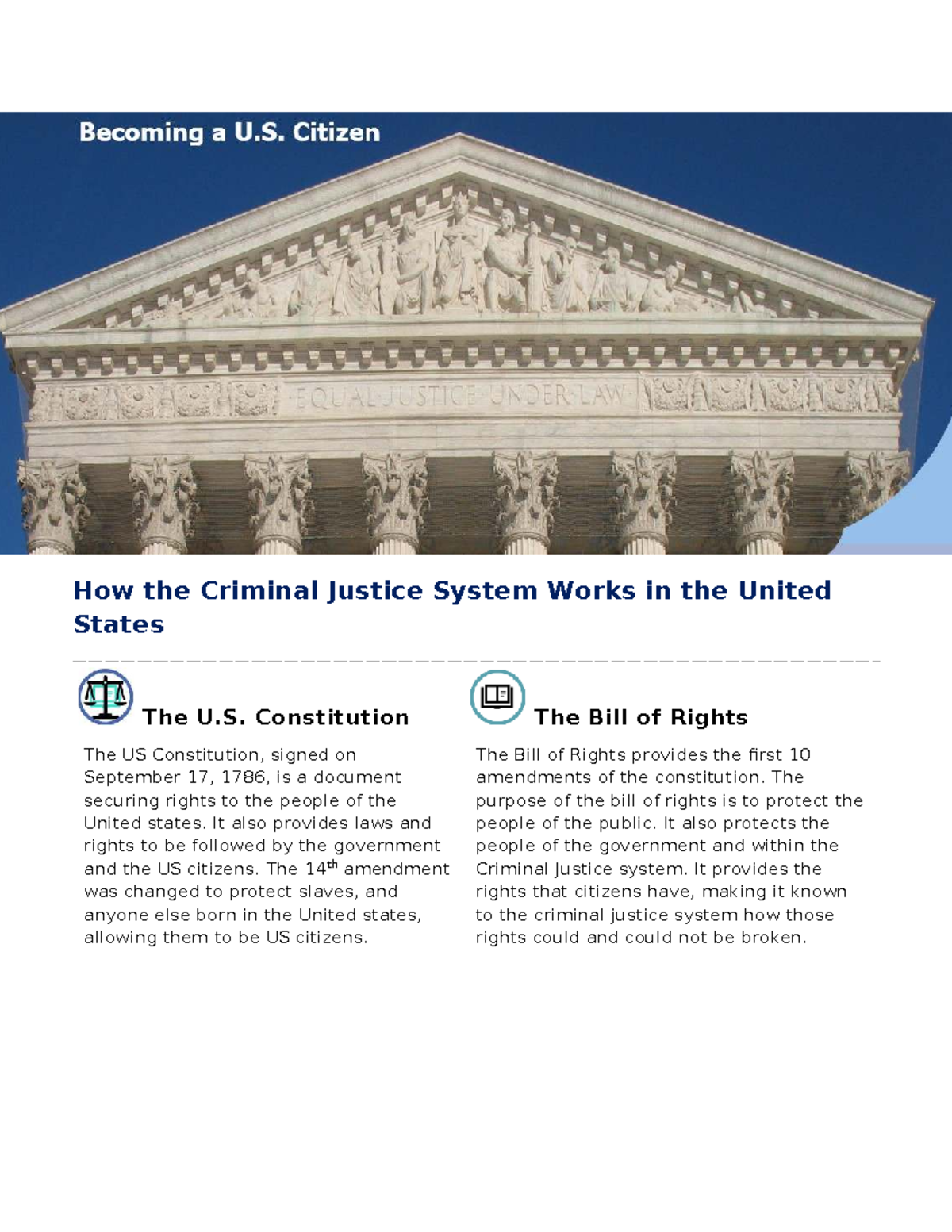 CJ 112: Understanding the U.S. Criminal Justice System - Studocu