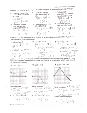 Functions and Function Notation: Essential Concepts and Techniques - Studocu