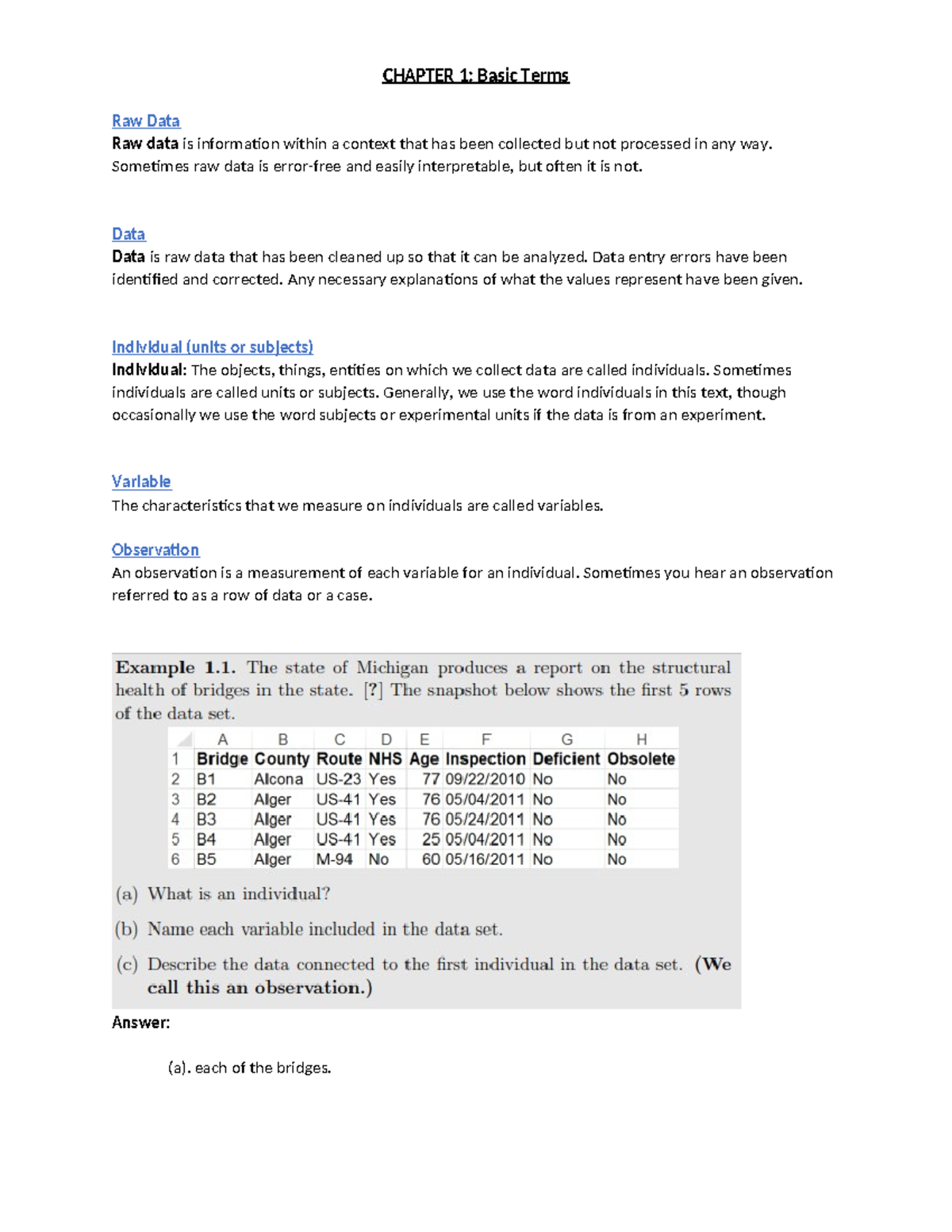 Statistics and Data Analysis: Population, Sample, and Variables ...