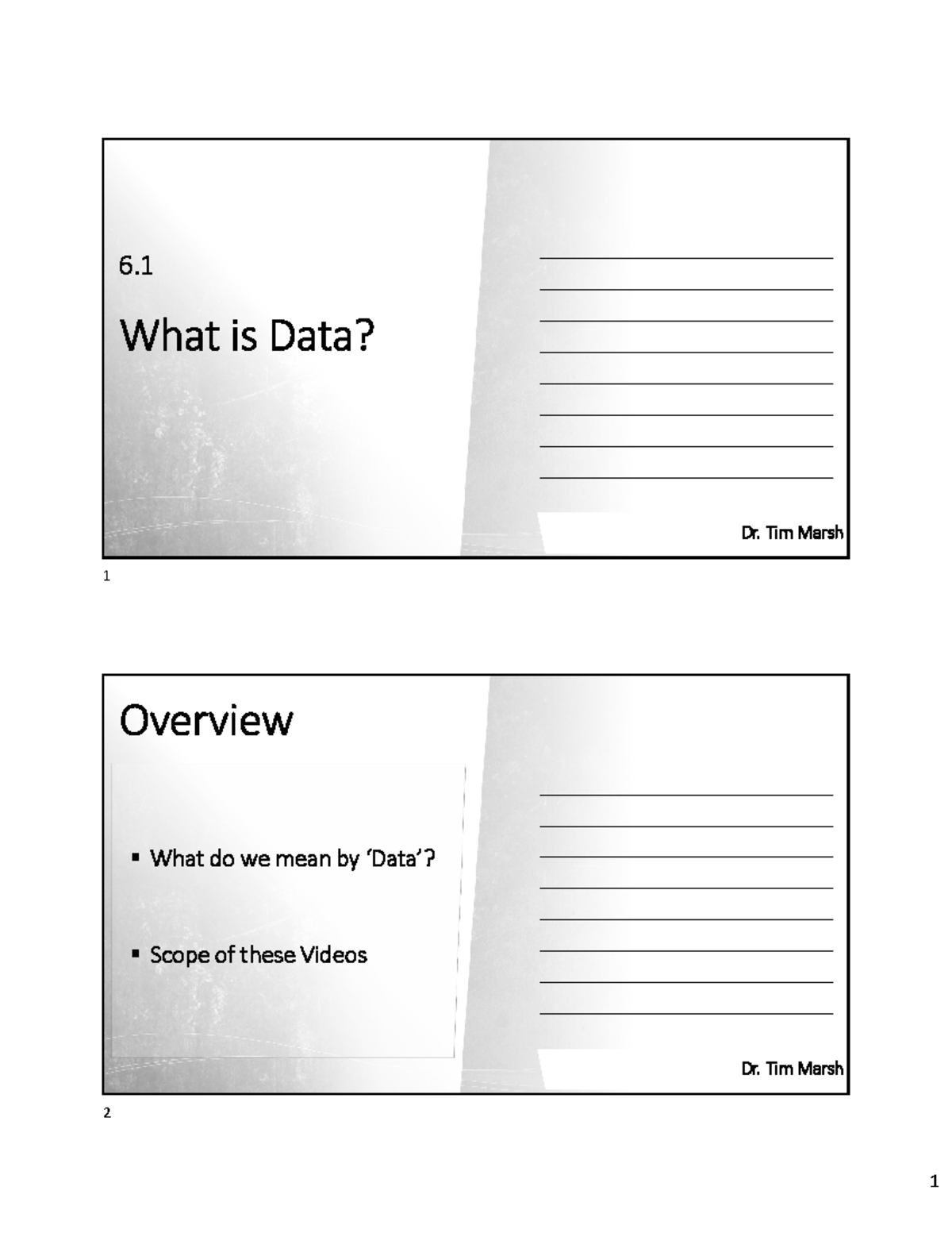 6.1 - Understanding Data: Key Concepts and Methods (Slides) - Studocu