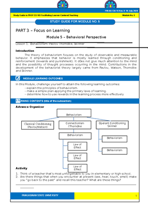 FLCT Module 6 Activities - Facilitating Learner Centered-Teaching ...
