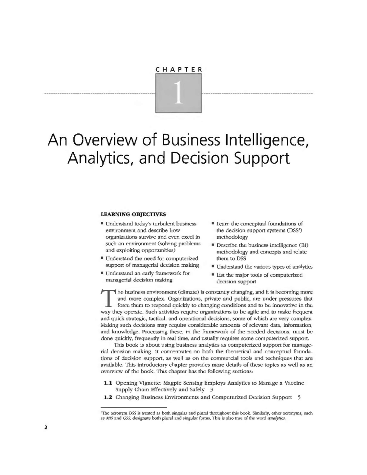 MOD 1 BI - Business Intelligence - CHAPTER 1 An Overview of Business ...