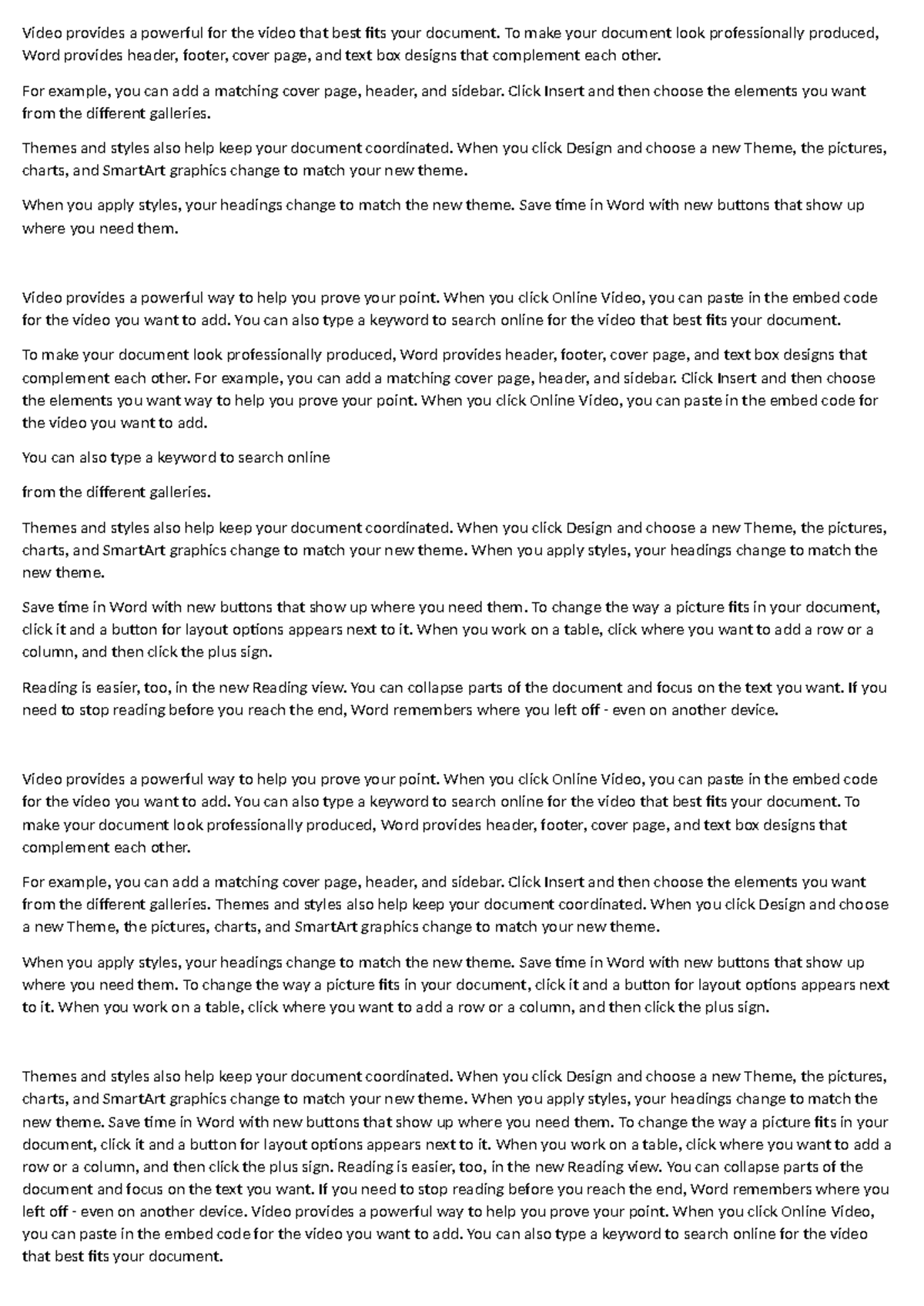 Word Document Tips: Enhancing Your Document with Video and Design - Studocu