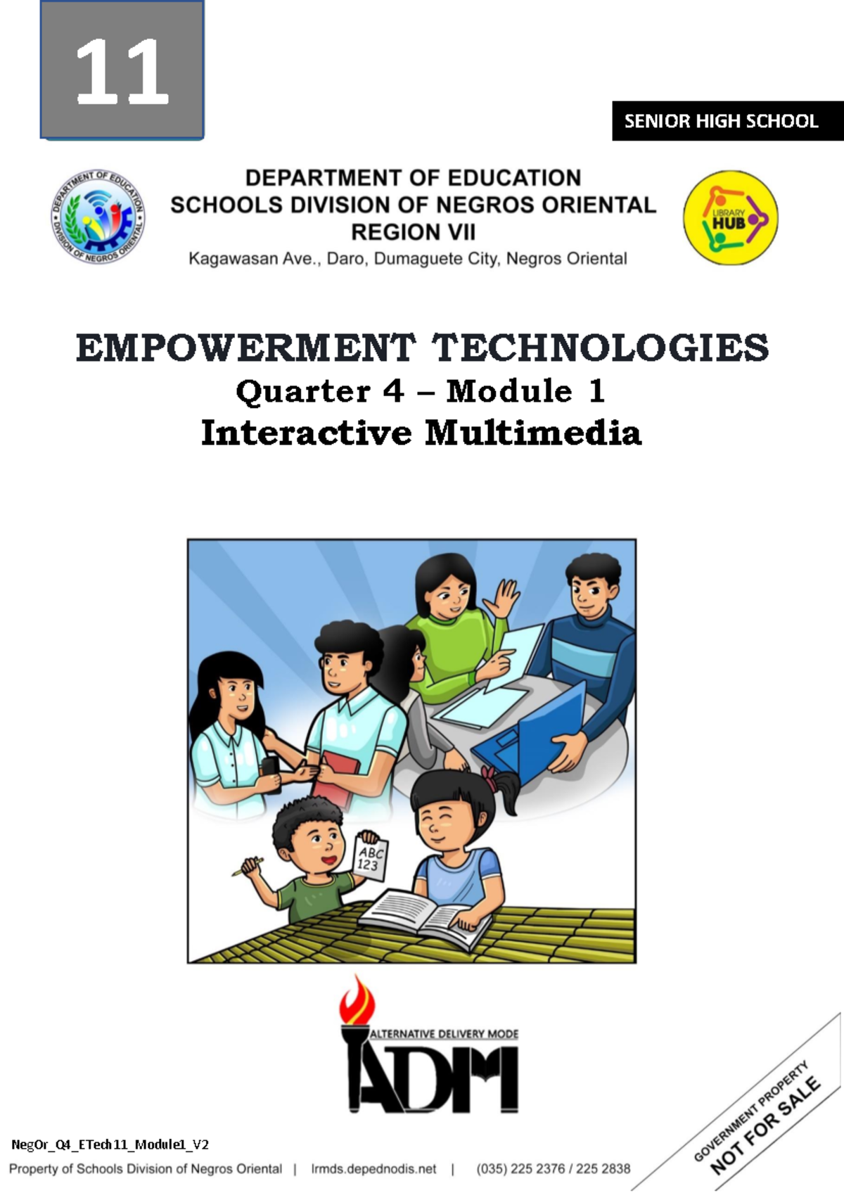 Empowerment Technologies 11: Q4 Module 1 - Interactive Multimedia - Studocu
