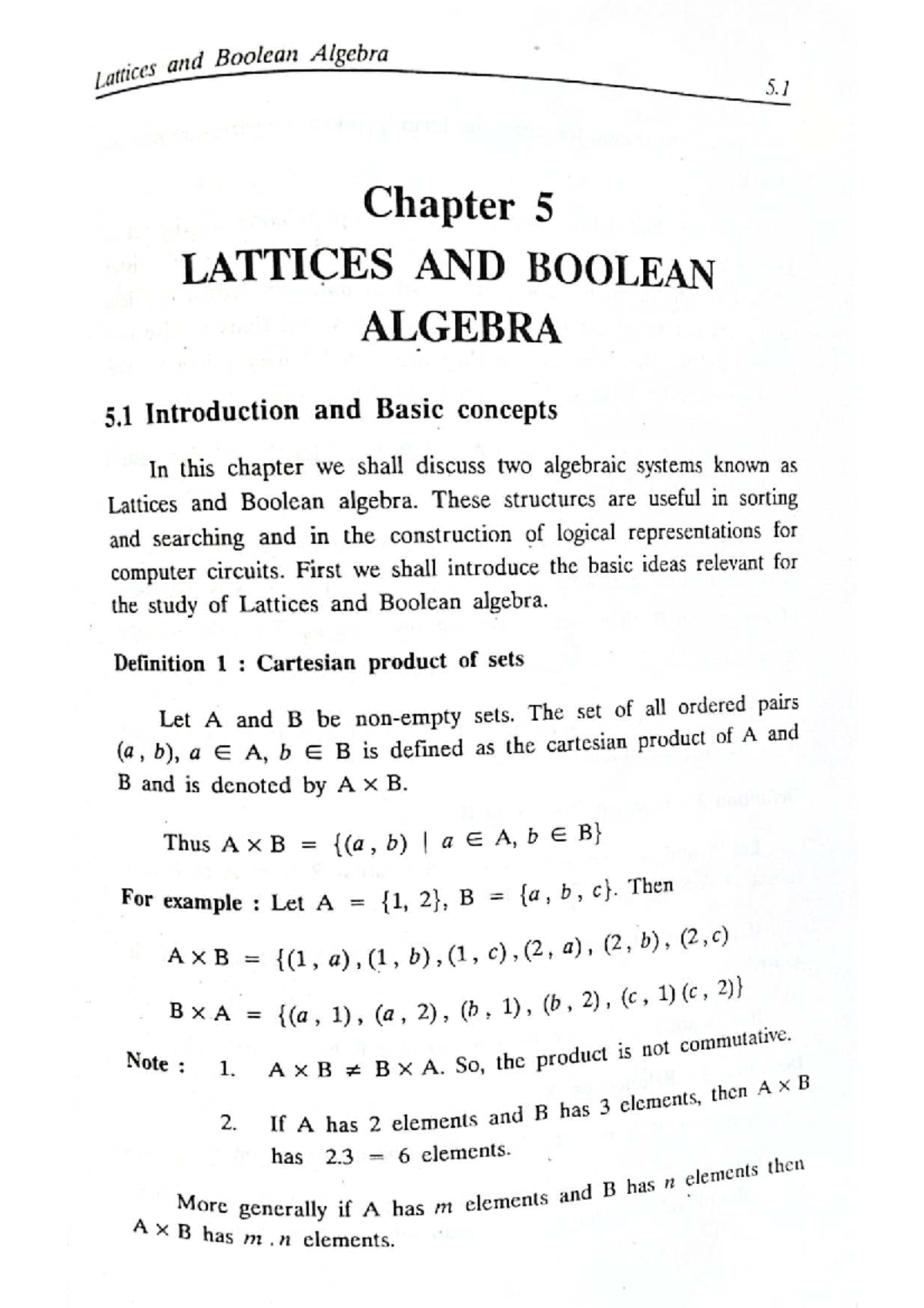 UNIT - 5 - Lattices and Boolean Algebra: Concepts and Definitions - Studocu