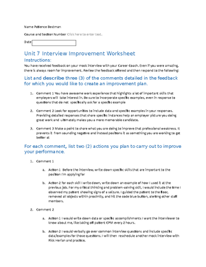 [Solved] Match the interview personality type with some common traits ...