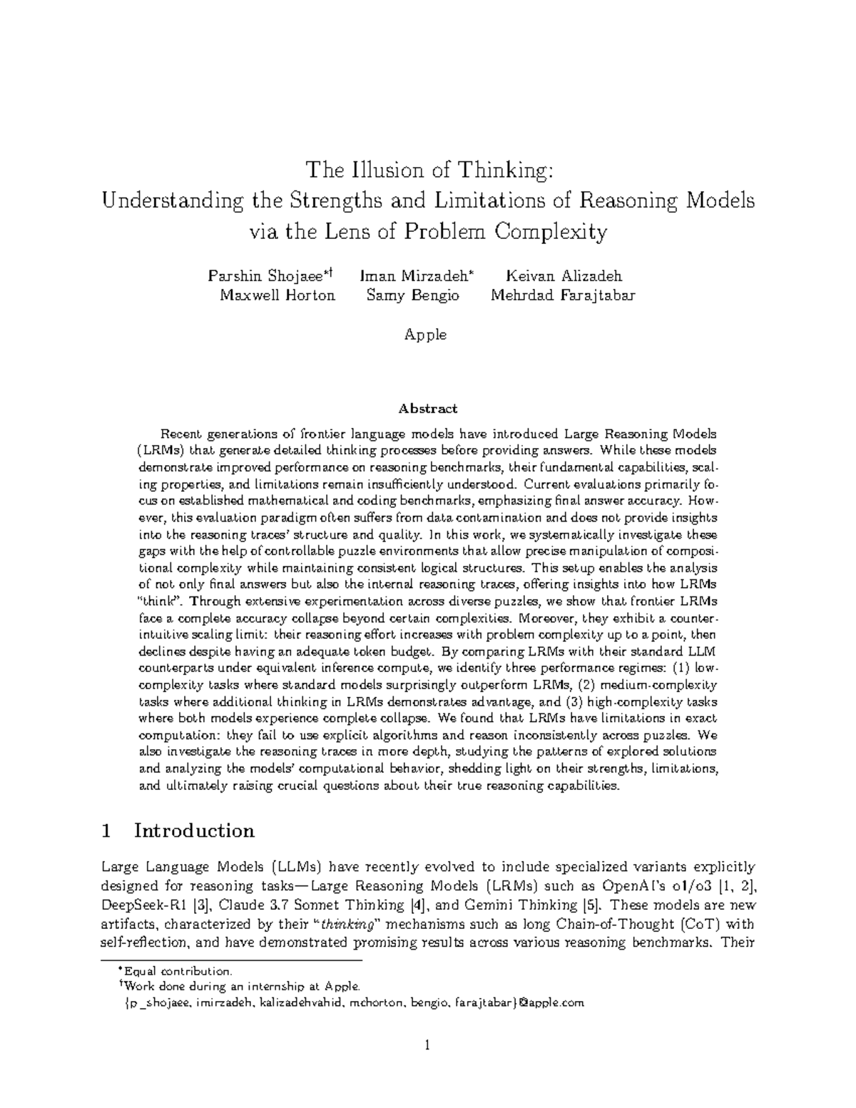 Understanding the Strengths and Limitations of LRMs in Problem ...