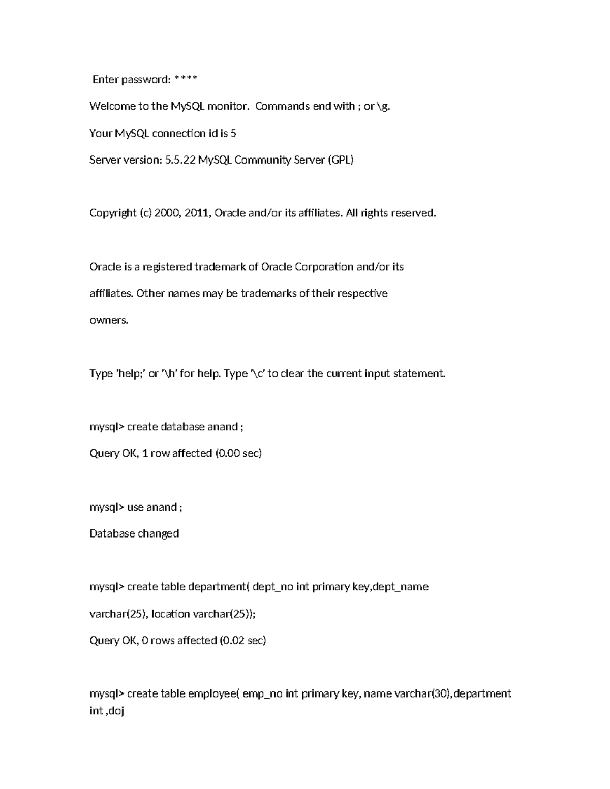 SQL Commands and Queries for MySQL Database Management - Studocu
