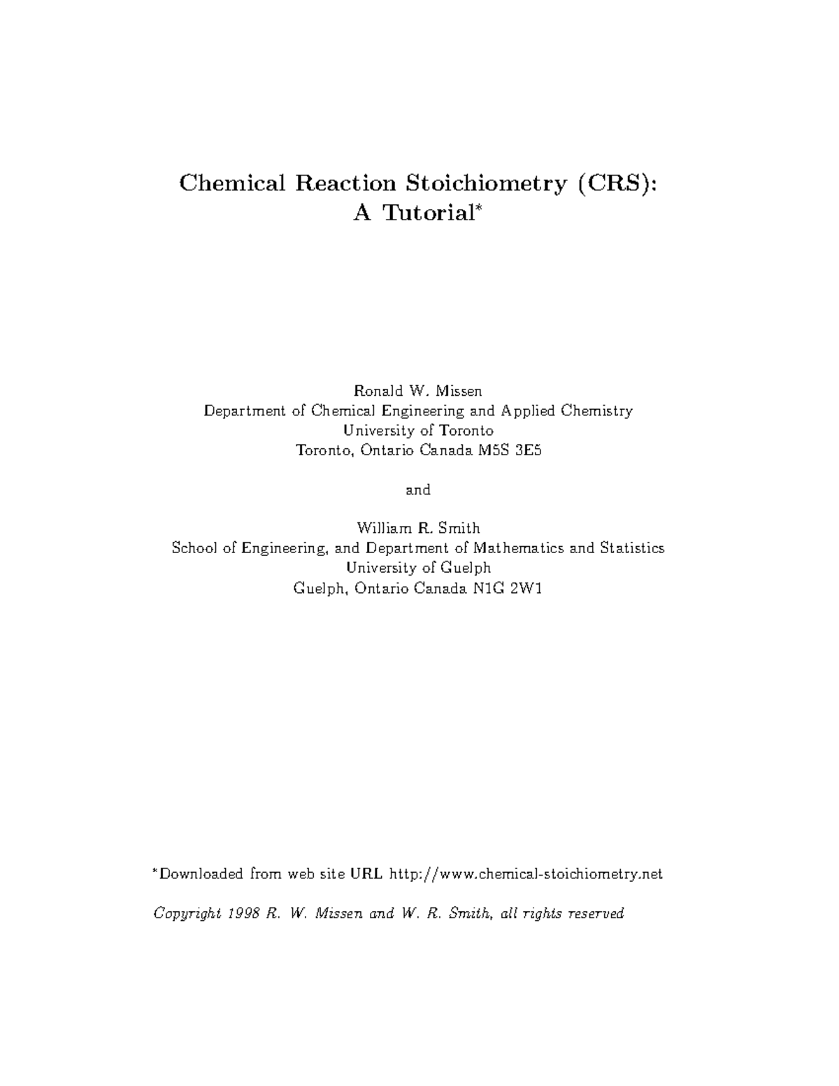 Chemical Reaction Stoichiometry (CRS) Tutorial: Understanding MRM - Studocu