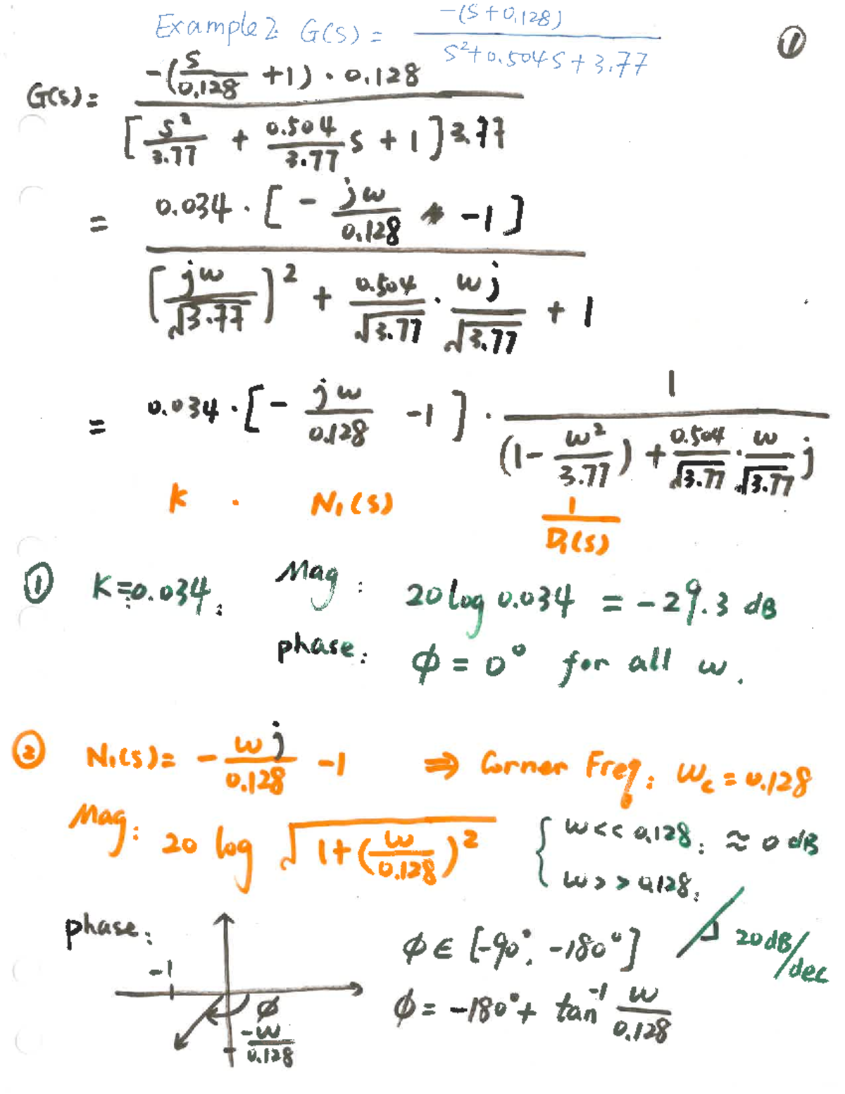 Example 2 Solution: Bode Plots and Frequency Response Analysis - Studocu