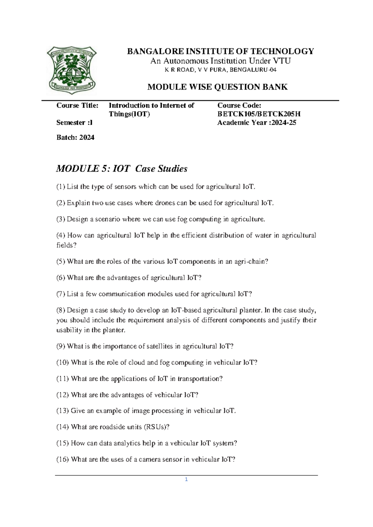 Module 5 Question BANK - fiejwfi ewhiufewhiuf ewifhiuew ...