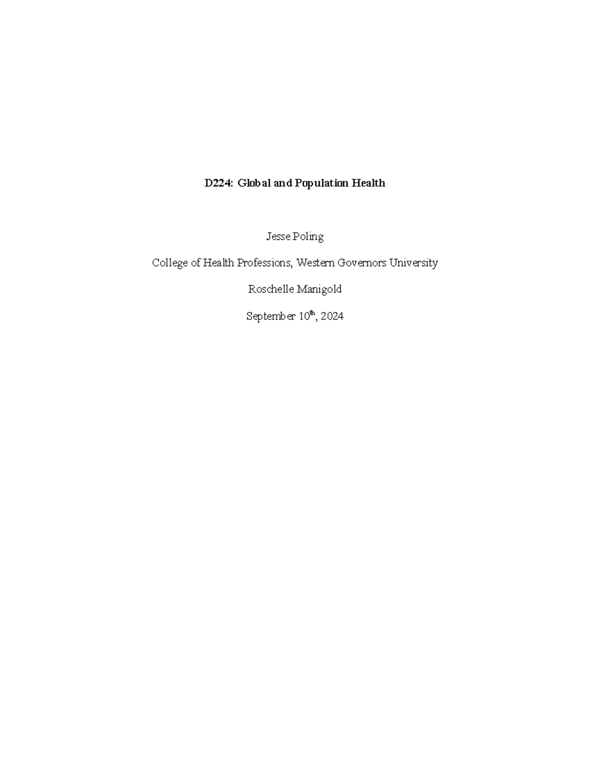 D224: Global Health Assessment for Sexually Active Adults in Missoula ...