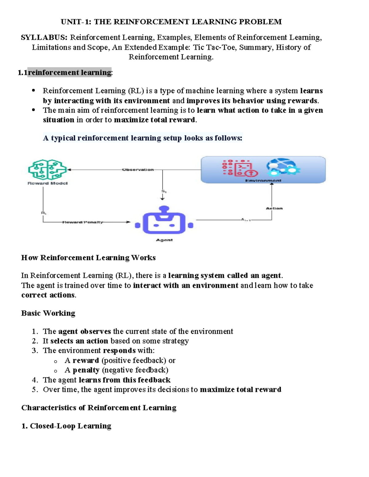 Reinforcement Learning Overview: Concepts, Examples, and Limitations ...