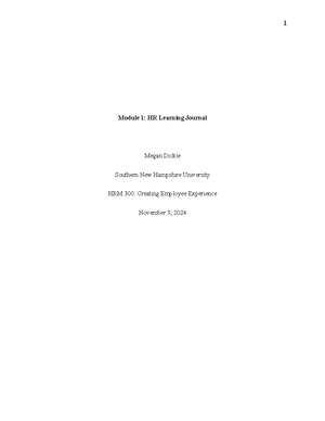 Dickie- HRM 300 Module 2 HR Inbox - Module 2: HR Inbox Megan Dickie ...