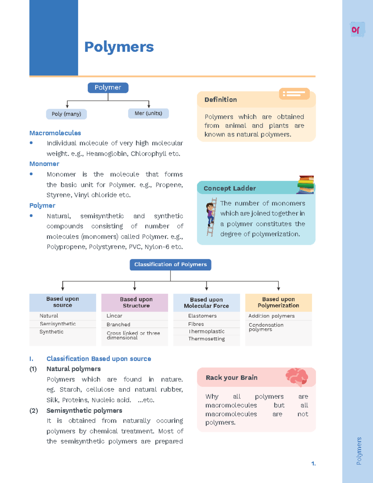 33 - Polymers: Comprehensive Notes on Types and Properties - Studocu