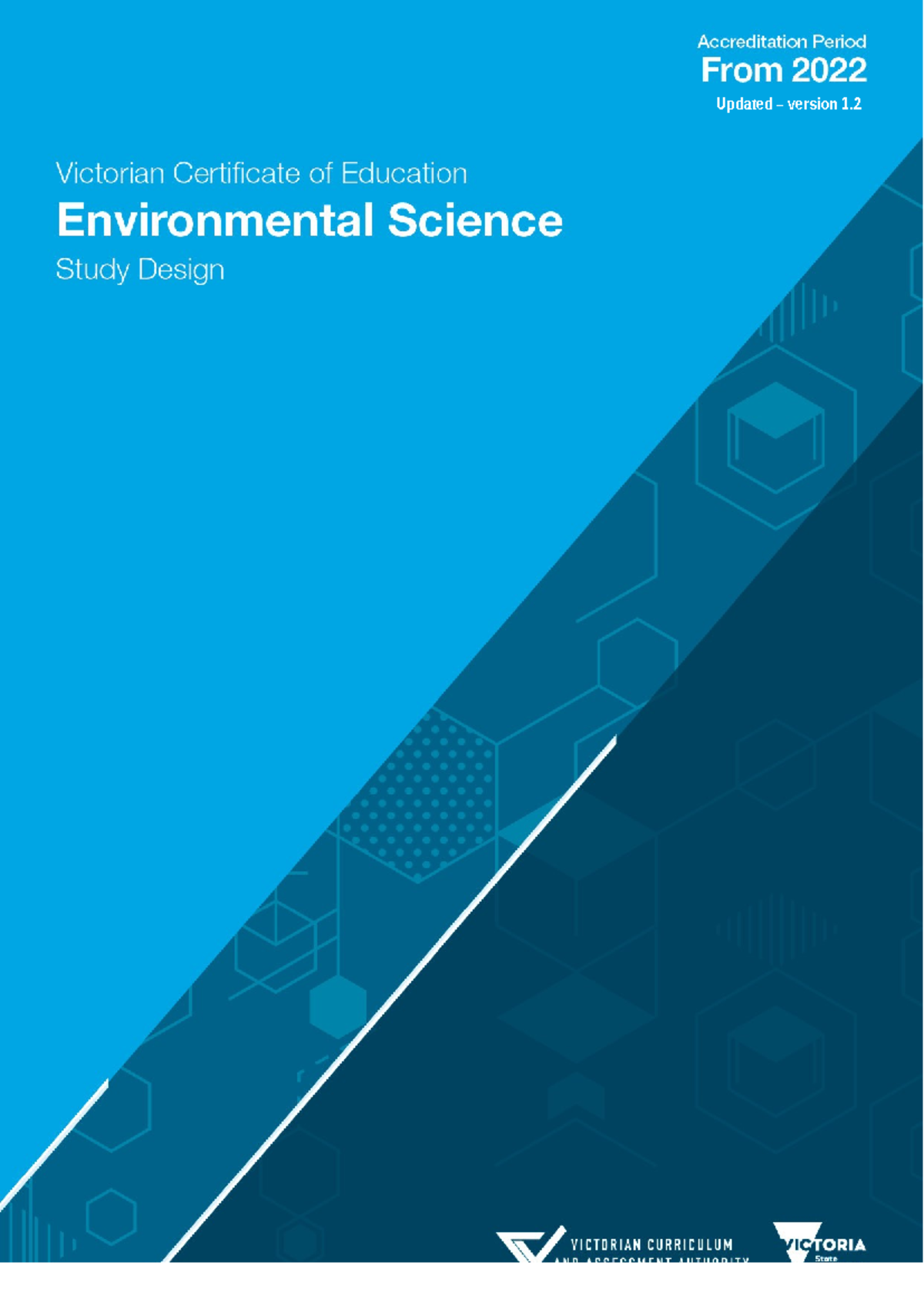 VCE Environmental Science Study Design 2022 - Version 1.2 Updates - Studocu